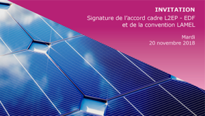 Signature de l’accord cadre L2EP–EDF et convention LAMEL - Le Pôle MEDEE