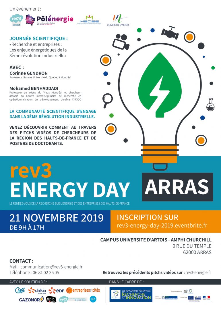 Rev3 Energy Day 2019 - Programme disponible - Le Pôle MEDEE