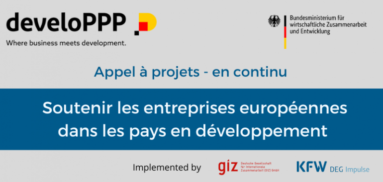 develoPPP : un programme pour financer vos projets dans les pays en développement - Le Pôle MEDEE