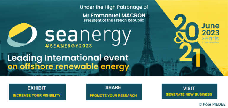 Seaenergy 2023 : un forum international dédié aux énergies renouvelables offshore - Le Pôle MEDEE