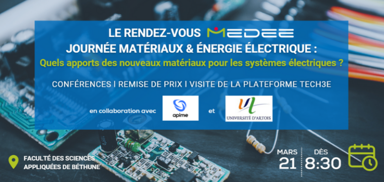 Participez au 1er Rendez-vous MEDEE "Matériaux et énergie électrique" ! - Le Pôle MEDEE